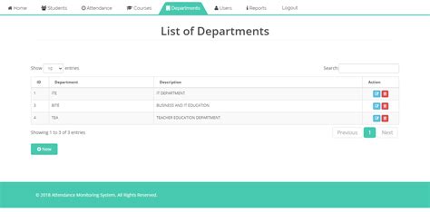 advance monitoring attendance system project in php mysql
