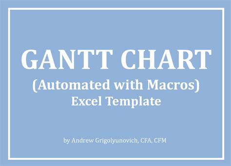 gantt chart excel template automated with macros eloquens