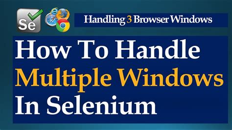 how to handle multiple windows in selenium webdriver for java beginners