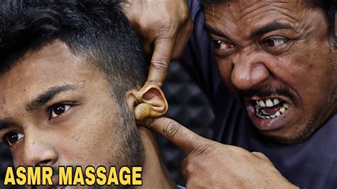 Asim Barber Amazing Head And Ear Massage Forehead Tapping With 3d Sound