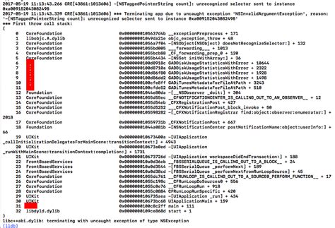ios error reason unrecognized selector sent to instance after add