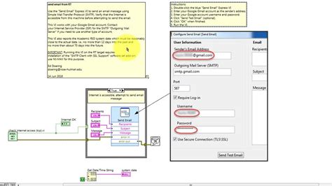 labview code send an email or text message walk through youtube