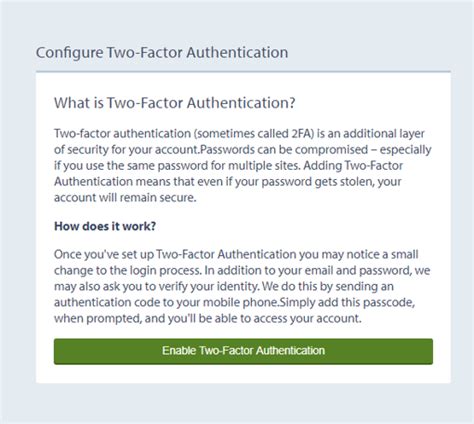 configuring two factor authentication 2fa on messenger textlocal