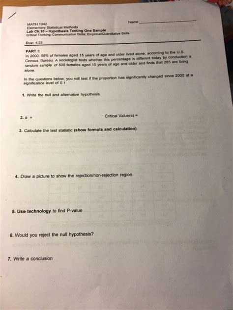 solved math 1342 elementary statistical methods lab ch 1