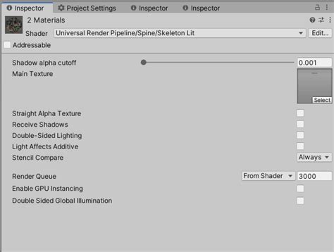 spine 2d shaders trouble with unity visual effects spine forum