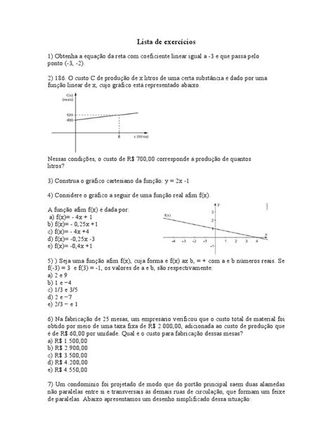 Função Afim 9° Ano Pdf