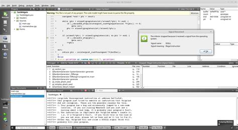 error when running a blank qt widgets application using valgrind