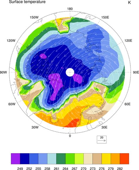 ncl graphics polar stereographic projections