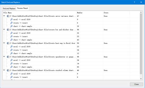 quickly batch find and replace multiple strings in multiple word or txt