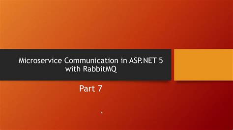 microservices communication in asp 5 with rabbitmq and masstransit