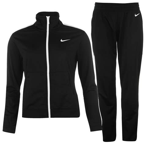 Nike Womens Polyknit Warmup Ladies Tracksuit Zip Top Jacket And Bottoms