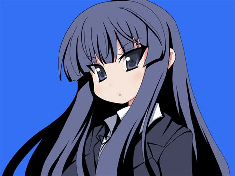 Safebooru 1girl Akiyama Mio Bangs Black Eyes Black Hair Blunt Bangs