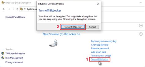 4 ways to turn off disable bitlocker encryption in windows 10