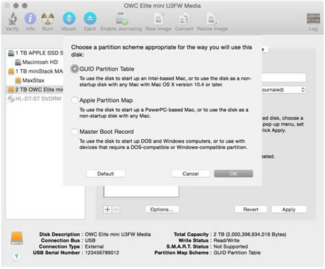 guid vs apple partition map maping resources