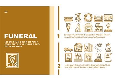 Funeral Dead Ceremony Landing Header Vector By Sevector Thehungryjpeg