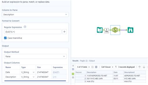 solved splitting date and text into 2 columns alteryx community