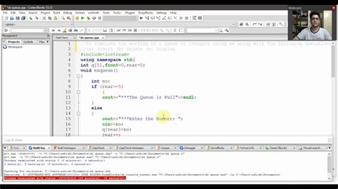 queue implementation youtube