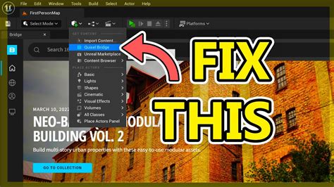 fix quixel bridge in unreal engine 5 where is bridge youtube