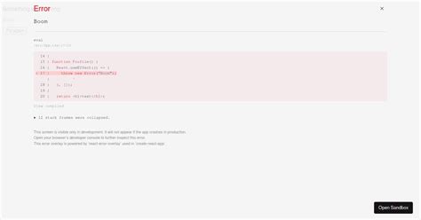 react error boundary example codesandbox