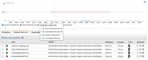 identifying unhealthy targets of elastic load balancer networking