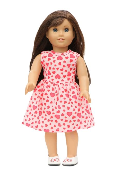 18 Doll Sleeveless Hearts Dress The Doll Boutique