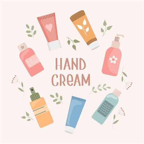 Un Ensemble De Crèmes Pour Les Mains Soins De La Peau De Routine