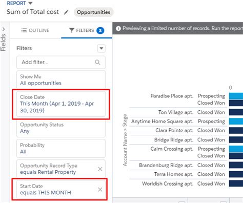 [salesforce] filter reports by the interval between two dates love