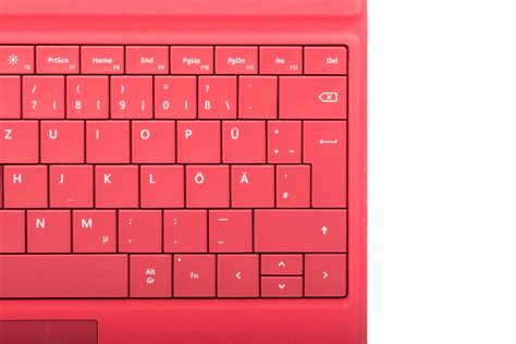 keyboard microsoft surface type cover 3 red qwertz german