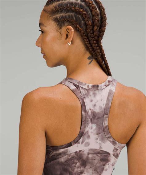 Lululemon Align Hip Length Racerback Tank Top Diamond Dye Mink Bery
