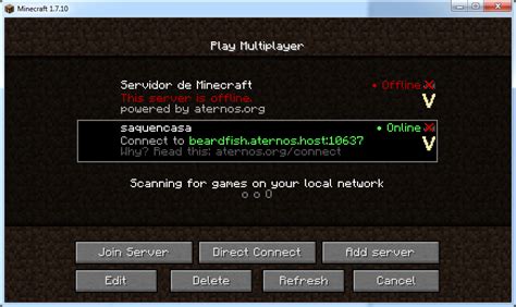 23 aternos can t connect to server