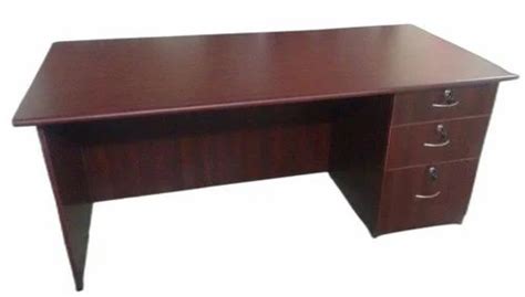 Particle Board Rectangular Wooden Office Tables With Storage At Rs