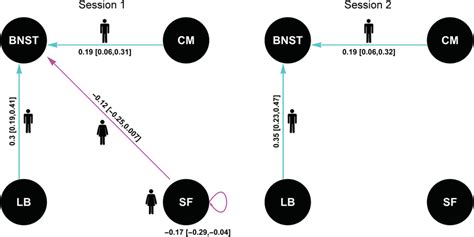 Effects Of Sex On Effective Connectivity Ec Parameters The Values