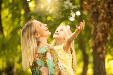 Spread Arms Feel Nature Stock Image Image Of Mother 155907057