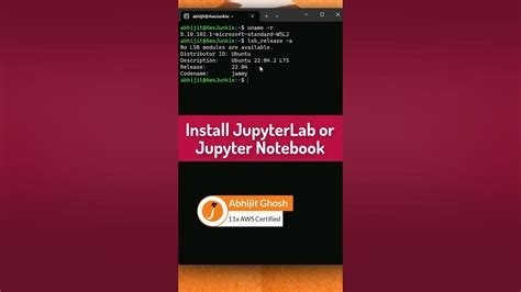 how to install jupyternotebook jupyterlab on ubuntu wsl youtube