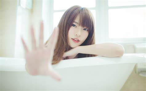 1003962 Women Model Hands Long Hair Anime Asian Black Hair Hair