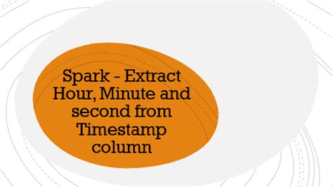 spark timestamp extract hour minute and second spark by {examples}