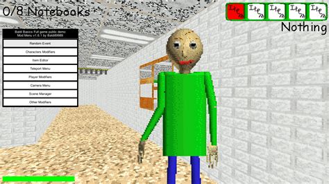 Baldi Basics Full Game Public Demo Mod Menu [baldis Basics] [mods]