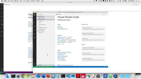 debugging node application running inside a docker container using vs