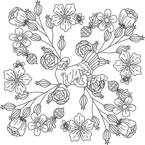 48 Clever Pics Tropical Leaves Coloring Pages Palm Leaf Coloring