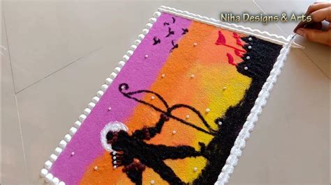 Sri Rama Navami Special Rangoli Design Ram Navami Arts Youtube