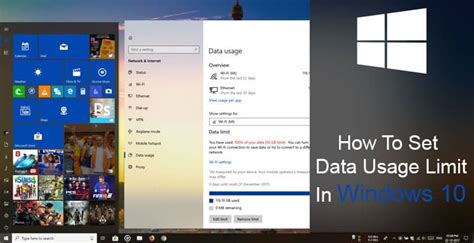 how to set data usage limit in windows 10 technastic