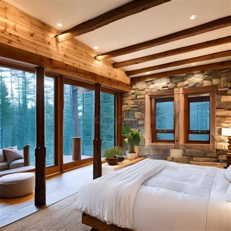 8 A Rustic Bedroom With Exposed Beams A Four Poster Bed And Warm