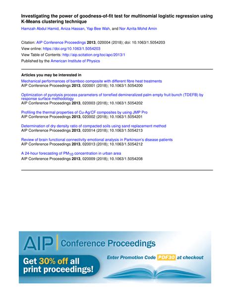 pdf investigating the power of goodness of fit test for