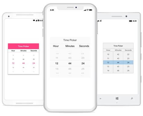 getting started with xamarin timepicker control syncfusion