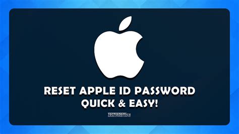 How To Reset Your Apple Id Password Forgot Password Youtube