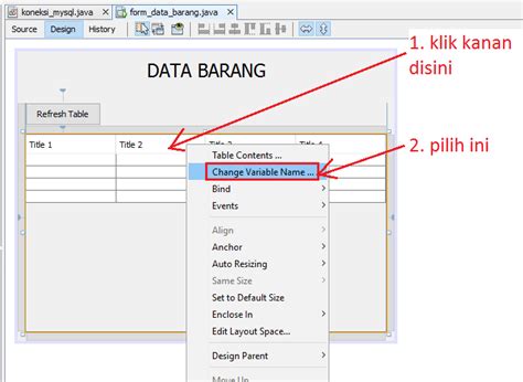 tutorial java netbeans cara gampang menampilkan data yang ada di