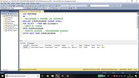 Aprendiendo Sql Transact Cursores Youtube