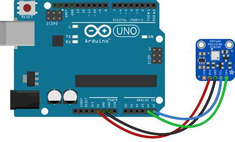how to set up the bmp180 barometric pressure sensor on an arduino sin