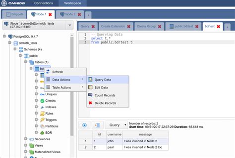postgres bdr with omnidb 2ndquadrant postgresql