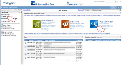 its help desk faqs accessing the it services faqs